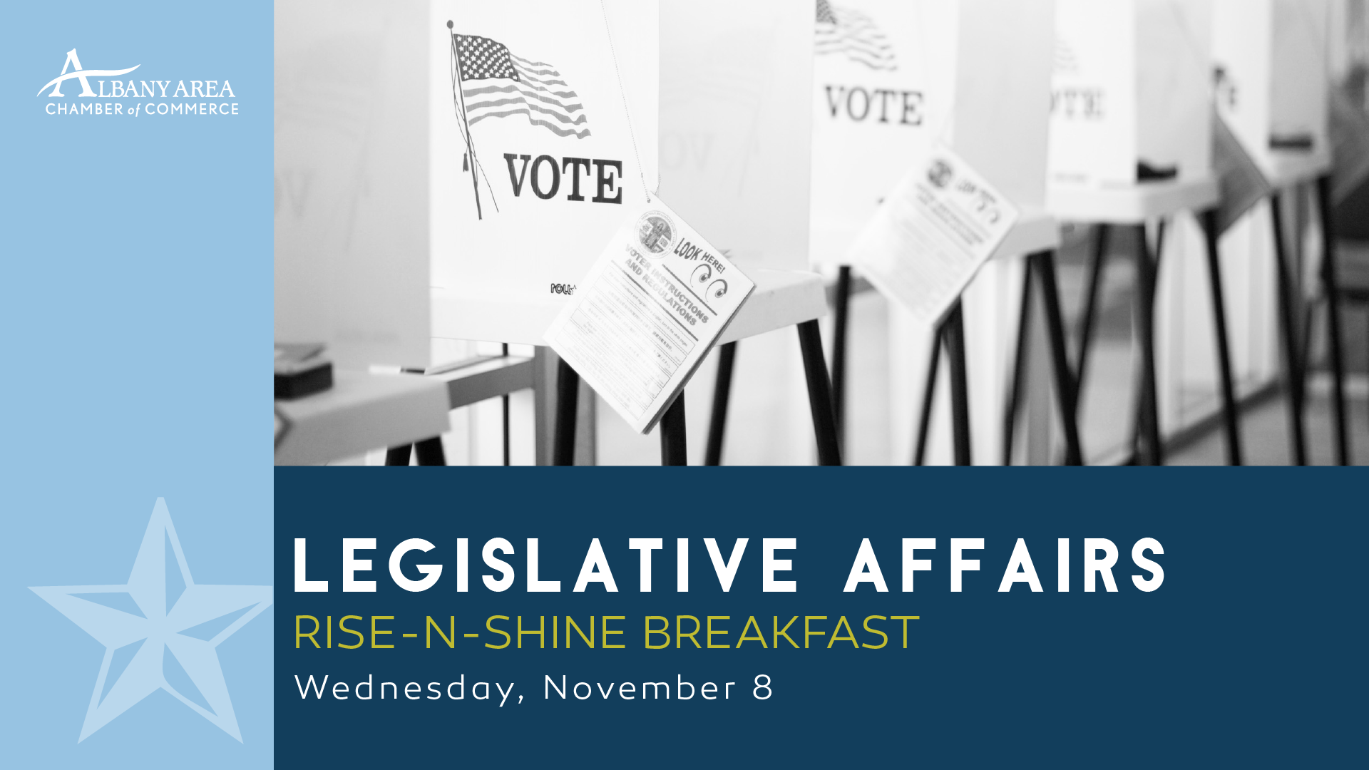 Legislative Affairs Rise N Shine Breakfast - Albany Area Chamber of ...